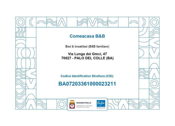 Codice Identificativo Struttura (CIS) :: www.comeacasabb.it